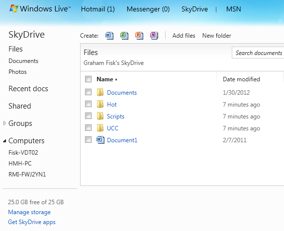 SkyDrive - finally!