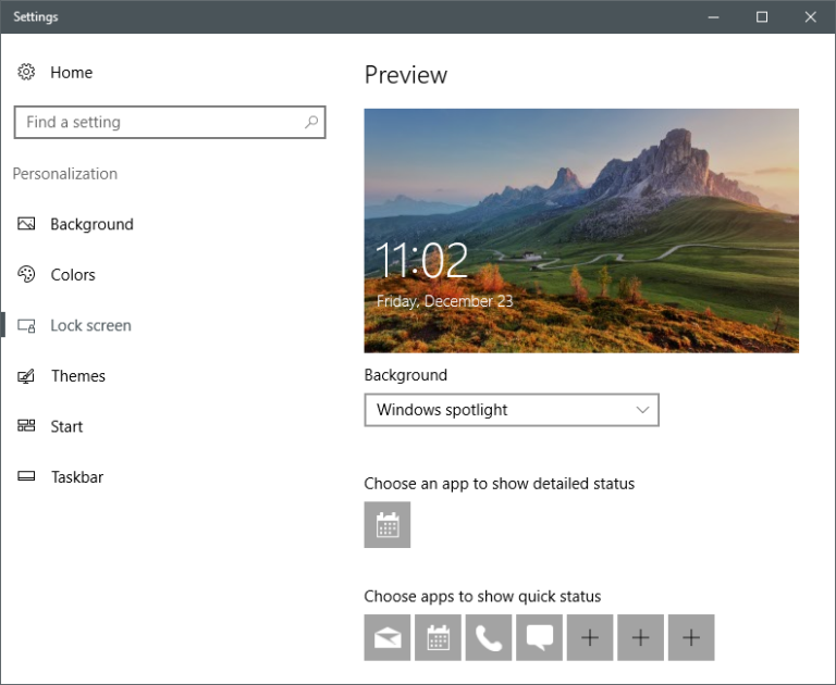 Lock Screen – Windows Spotlight – g.fisk